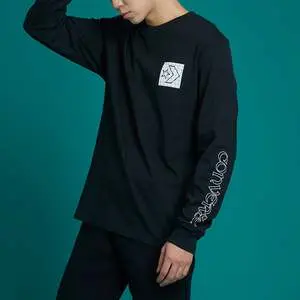 CONVERSE Distorted Court Long Sleeve T-shirt Asia Sizing