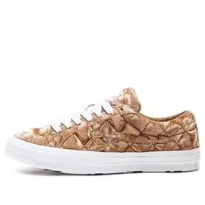 CONVERSE One Star X Golf Le Fleur Quilted Velvet Sneakers - Gold
