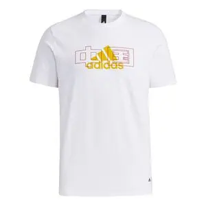 Adidas Graphic Print Casual T-shirt - White