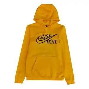 Nike Casual Sports Fleece Hoodie - Yellow