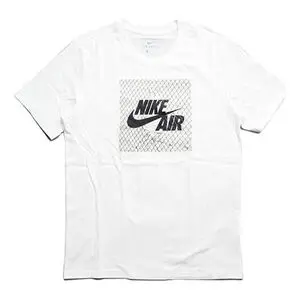 Nike Logo Printing Round Neck Short Sleeve - White
