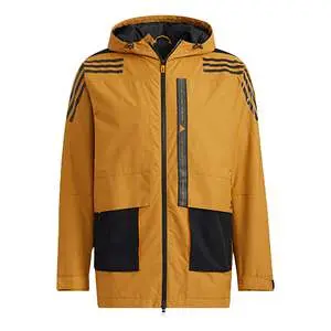 Adidas Hooded Casual Jacket - Brown