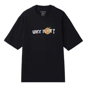 JORDAN Why Not? Casual Sports Crew-neck Short Sleeve - Black