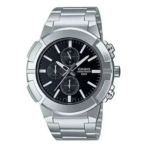 Casio Analog Sports Watch With Stainless Steel Bracelet - Silver