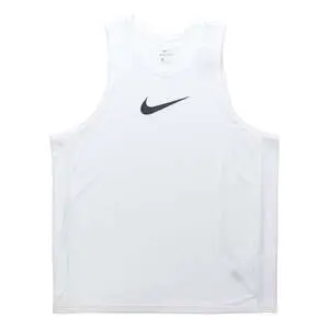Nike Dri-fit Sleeveless Vest - White