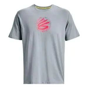 Under Armour Curry Mothers Day Logo T-shirt 'grey Pink - Grey/pink
