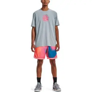 Under Armour Curry Mothers Day Logo T-shirt 'grey Pink - Grey/pink