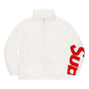 Supreme Spellout Track Jacket - White/red