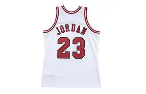 Mitchell & Ness Michael Jordan Chicago Bulls 1995-96 Authentic Jersey - White/red