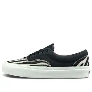VANS Low Top Zebra Print Casual Skateboarding Sneakers - Black