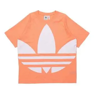 Adidas Originals Big Trefoil Boxy Tee Large Logo Printing - Pink