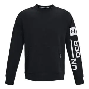 Under Armour Summit Knit Graphic Crew Sweatshirt - Black/white