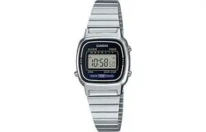 Casio Digital Watch With Stainless Steel Bracelet - Silver