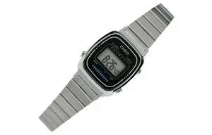 Casio Digital Watch With Stainless Steel Bracelet - Silver