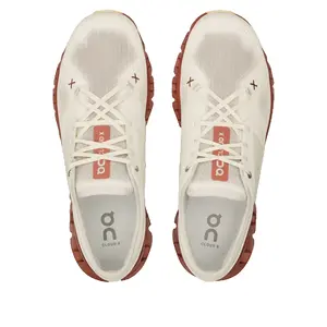 On Cloud X 3 Athletic Sneakers - Beige/burgundy
