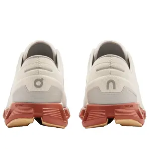 On Cloud X 3 Athletic Sneakers - Beige/burgundy