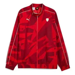 PUMA X Scuderia Ferrari T7 Track Jacket - Rosso Corsa