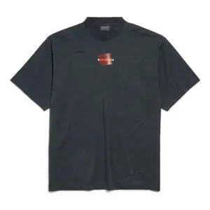 Balenciaga Balenciaga Taped Balenciaga Back T-shirt 'black' Black/white/red