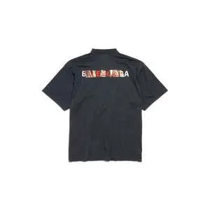 Balenciaga Taped Back T-shirt 'black - Black/white/red