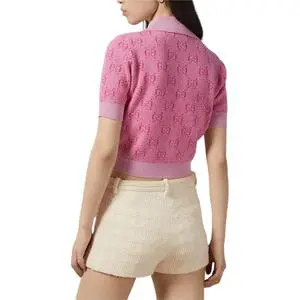 Gucci Gg Wool Jacquard Polo Shirt
