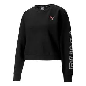 PUMA Modern Sports Crewneck Sweatshirt - Black/white/pink