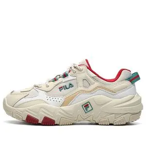 FILA Disruptor 2 Athletic Sneakers - Beige/white/red