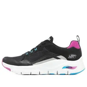 Sketchers Arch Fit Low Top Sneakers - Black
