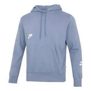 Nike Logo Printing Drawstring Hooded Casual Blue - Default Color