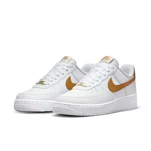 Nike Force 1 Low '07 Next Nature Sneakers - White/gold