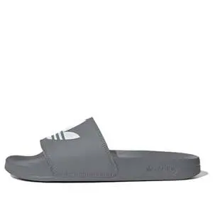 Adidas Adilette Lite Slides With Trefoil Logo - Grey
