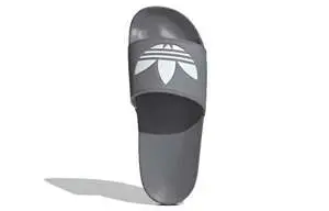 Adidas Adilette Lite Slides With Trefoil Logo - Grey