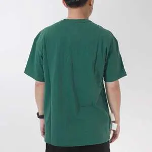 Nike Logo Pattern Round Neck Short Sleeve Green T-shirt