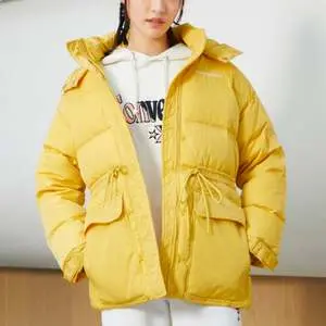 CONVERSE Hooded Down Cargo Jacket - Yellow