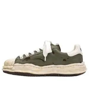 Mihara Yasuhiro Blakey Og Sole Film Attached Canvas Low-top Sneakers - Khaki