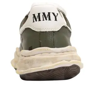 Mihara Yasuhiro Blakey Og Sole Film Attached Canvas Low-top Sneakers - Khaki
