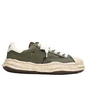 Mihara Yasuhiro Blakey Og Sole Film Attached Canvas Low-top Sneakers - Khaki