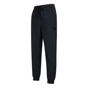 JORDAN Logo Pocket Zipper Lacing Athleisure Casual Sports Long Pants/trousers - Black
