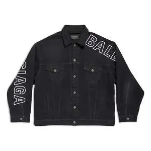 Balenciaga Outline Large Fit Denim Jacket
