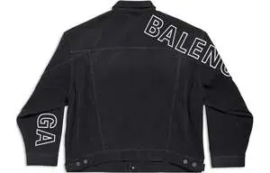 Balenciaga Outline Large Fit Denim Jacket