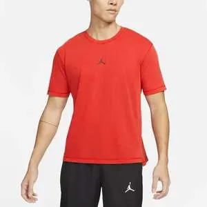 JORDAN Dri-fit Logo Quick Dry Sports Short Sleeve Red T-shirt - Multi-color