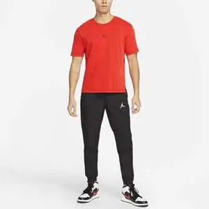 JORDAN Dri-fit Logo Quick Dry Sports Short Sleeve Red T-shirt - Multi-color