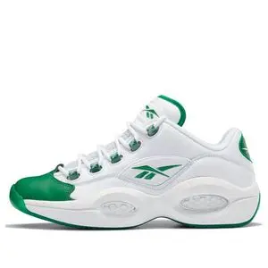 REEBOK Question Low "green Toe" Sneakers - White/green