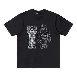 Uniqlo X Kaws X Warhol Graphic Ut T-shirt - Black