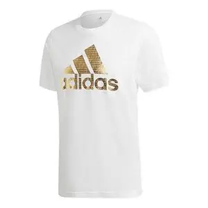 Adidas Universal Foil Letter Short-sleeve Tee - White