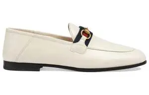 Gucci Horsebit Web Leather Loafers