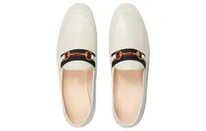 Gucci Horsebit Web Leather Loafers