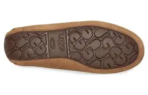 UGG Dakota Moccasin Slippers With Pom Detail - Brown/tan