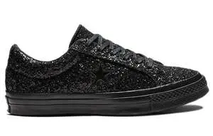 CONVERSE One Star Glitter Low Top Sneakers - Black