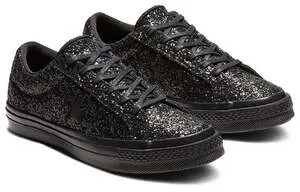 CONVERSE One Star Glitter Low Top Sneakers - Black