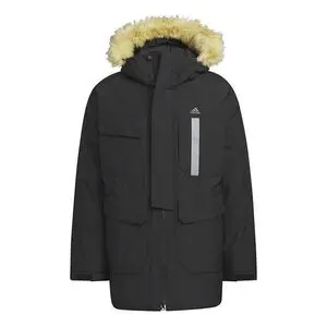 Adidas Furry Down Parka - Black